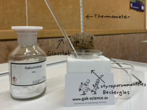 Kaliumnitrat in Wasser – MINT am GAK